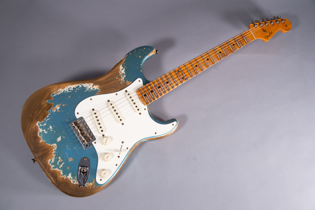 Fender LTD Red Hot Strat Super Heavy Relic Super Faded Aged Lake Placid ...